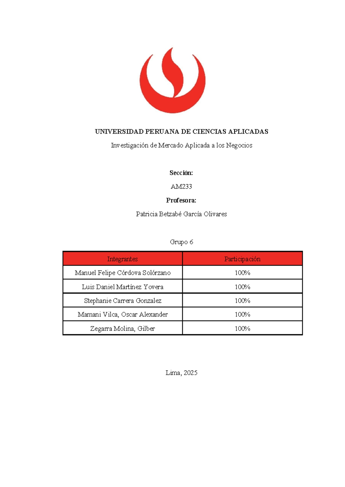 Investigación de Mercado en Productos Bancarios - AM233 Grupo 6 - Studocu