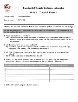 CAPE Computer Science - Syllabus - CARIBBEAN EXAMINATIONS COUNCIL ...