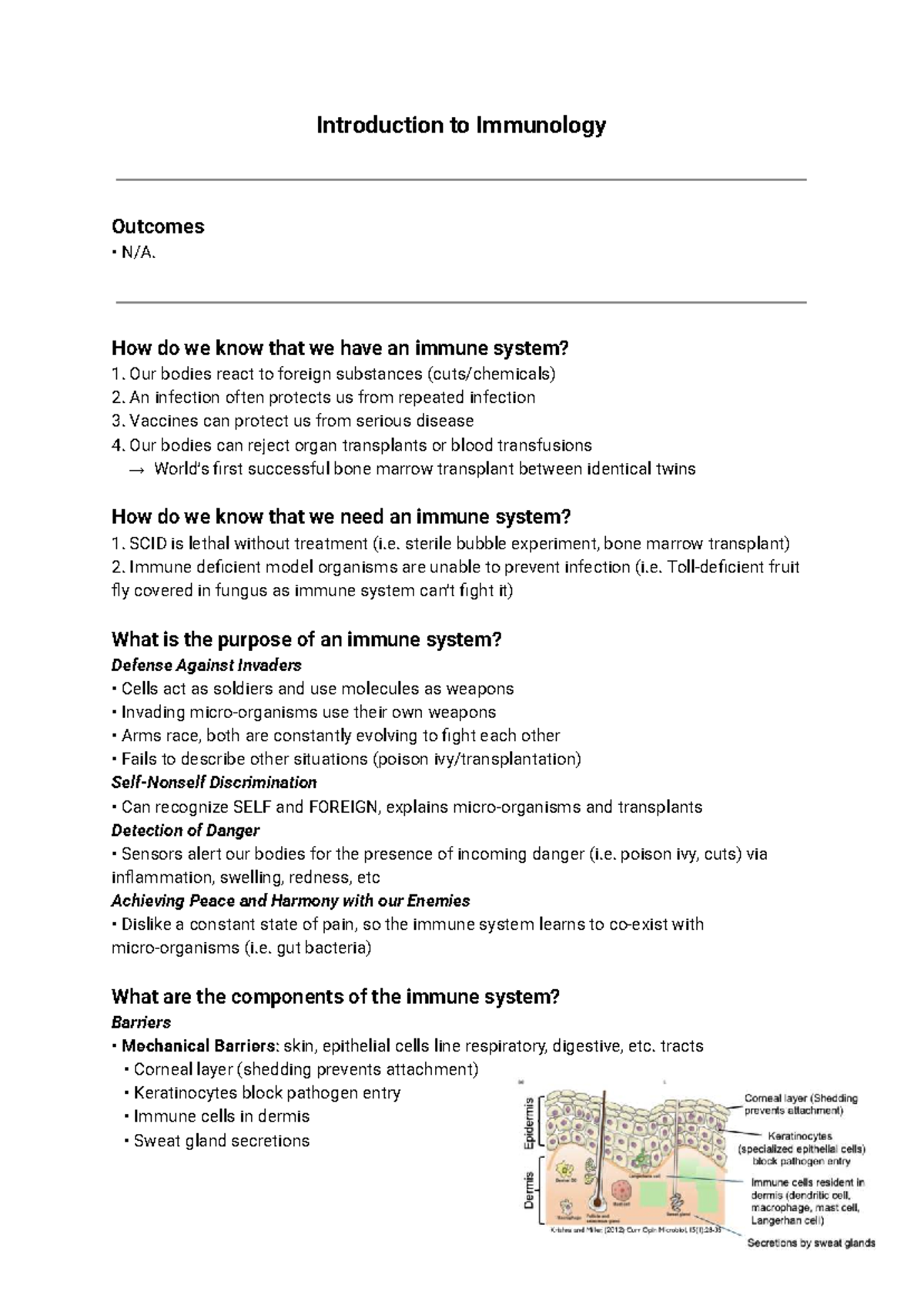 Immunology Notes: Understanding the Immune System and Its Functions ...