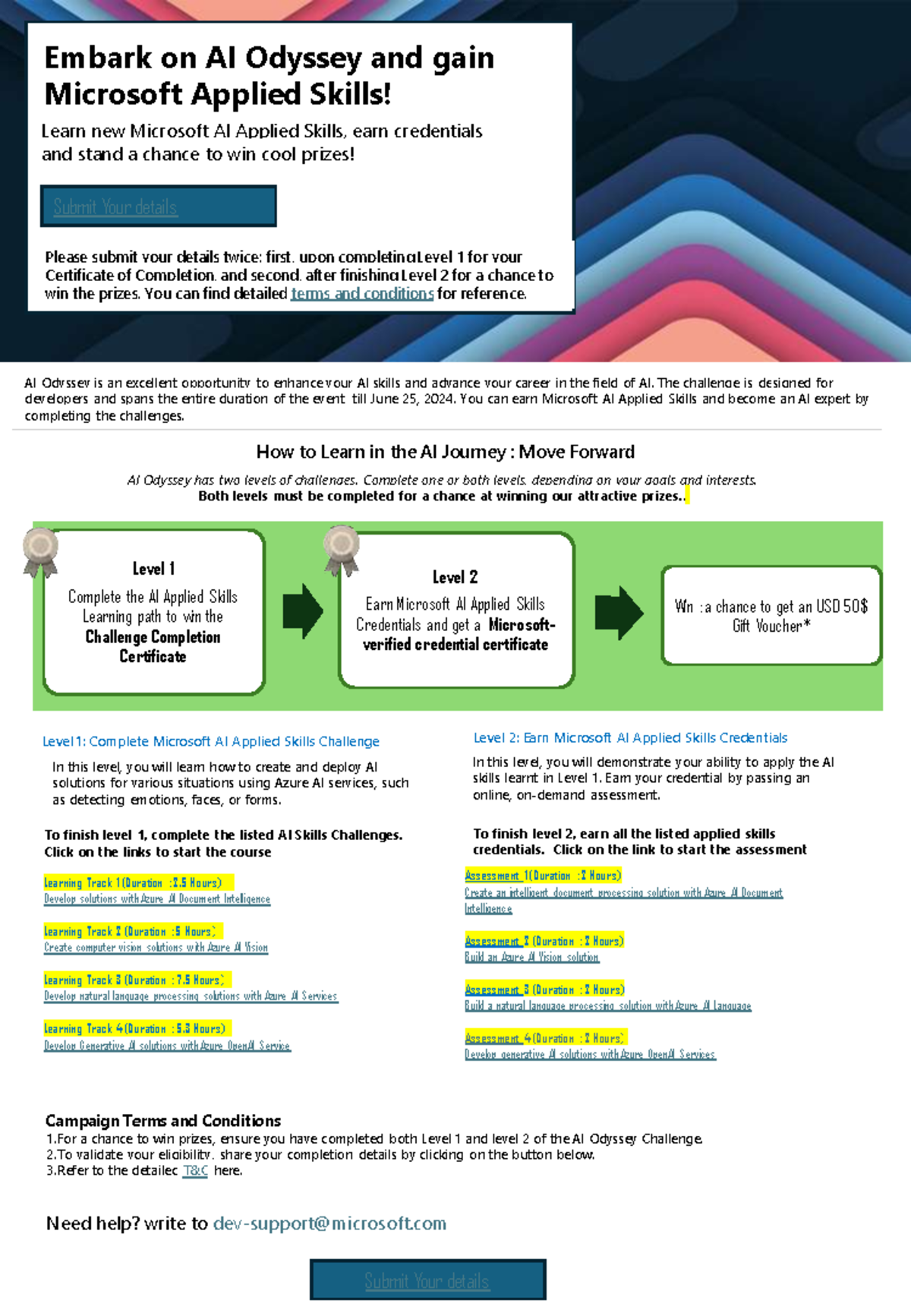 AI Odyssey Edu Net LP (1) - Embark on AI Odyssey and gain Microsoft Applied Skills! Please ...