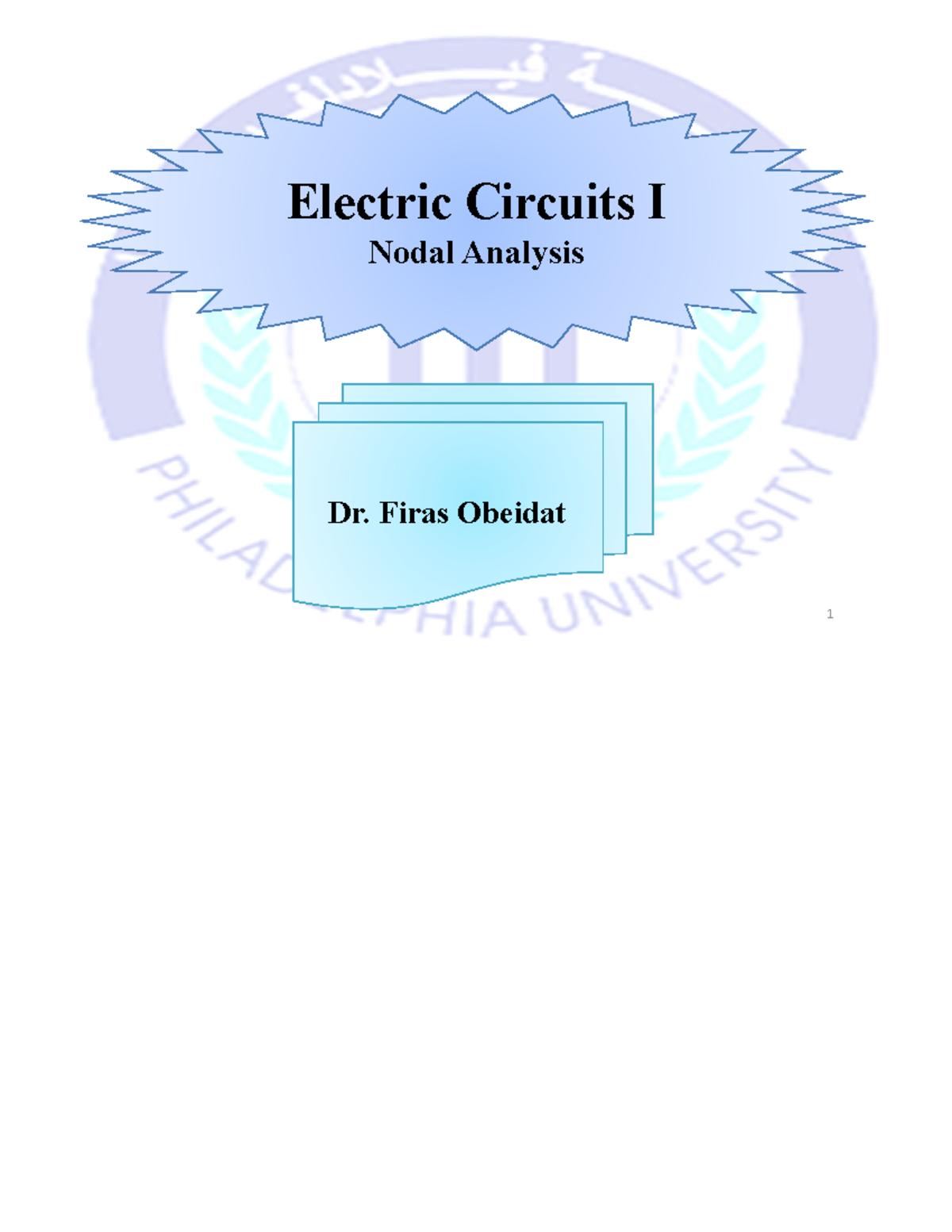 Electric Circuits I: Nodal Analysis Notes (4) - Studocu