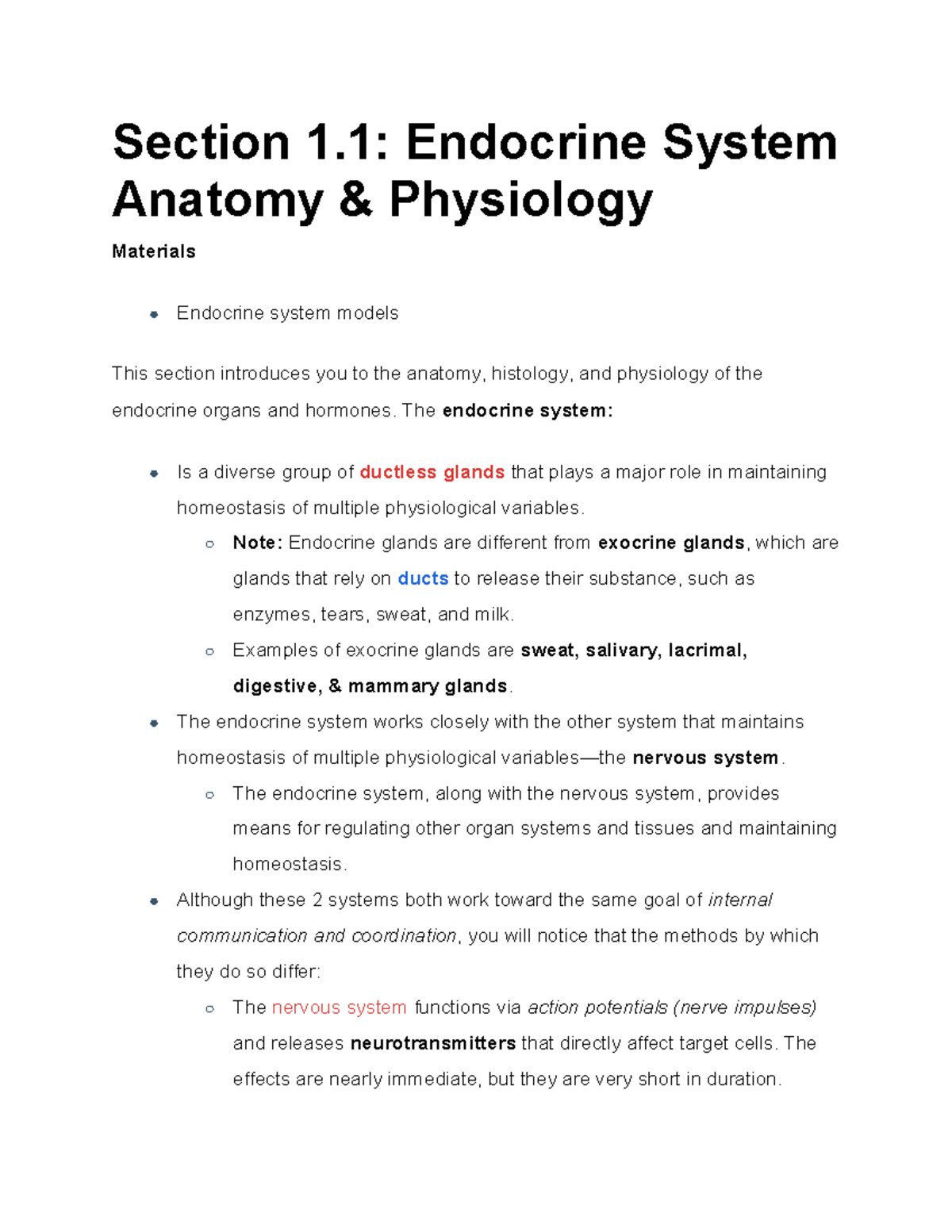 Endocrine System Overview: Anatomy, Physiology, and Histology Notes ...