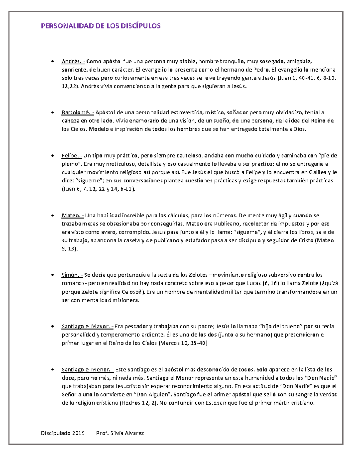 410739824 Personalidad de los 12 discipulos - PERSONALIDAD DE LOS ...