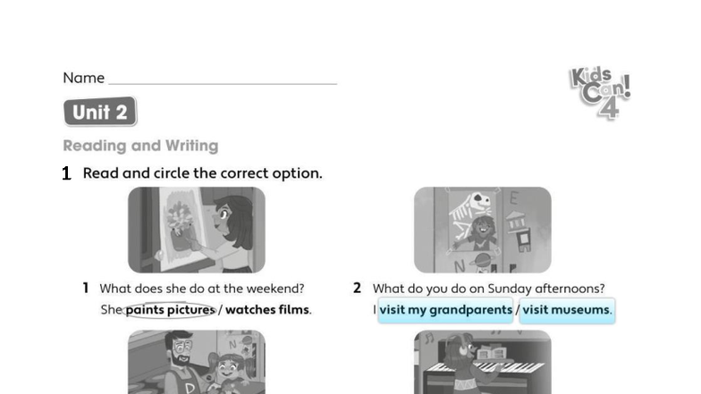 Unit 2 Reading & Writing 1: Kids Activities & Options - Studocu