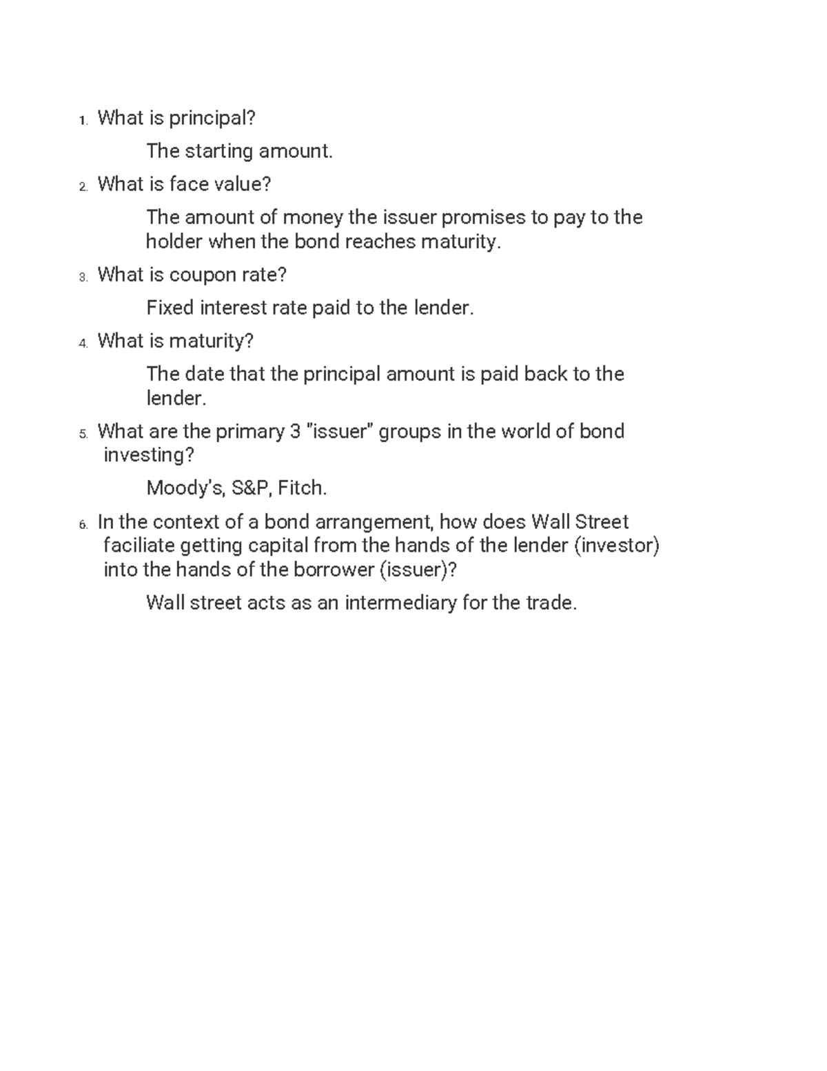 Basics of Bonds - Key Concepts and Definitions - Studocu