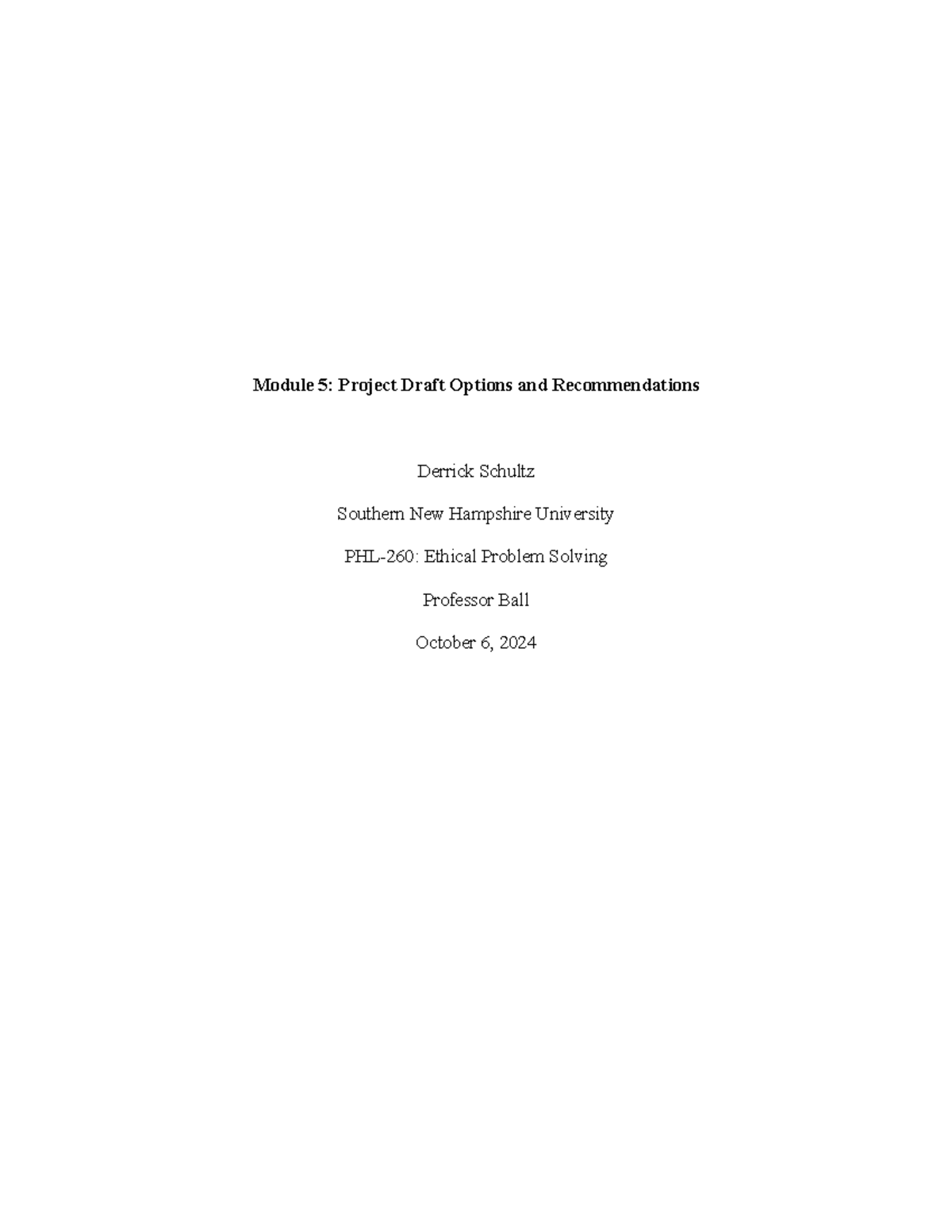 PHL260 Module 5 Project Draft: Ethical Solutions for Elder Care - Studocu