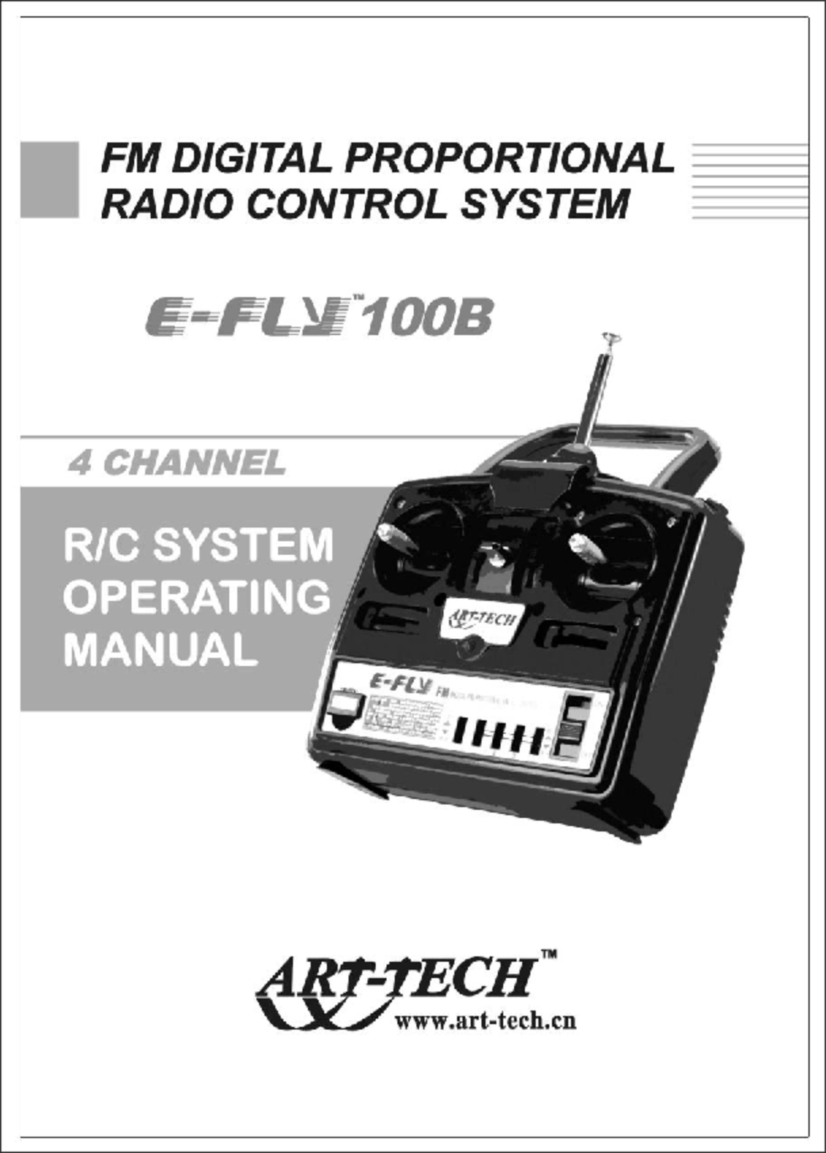 FM 100B 4-Channel Digital Proportional Radio Control System Manual ...