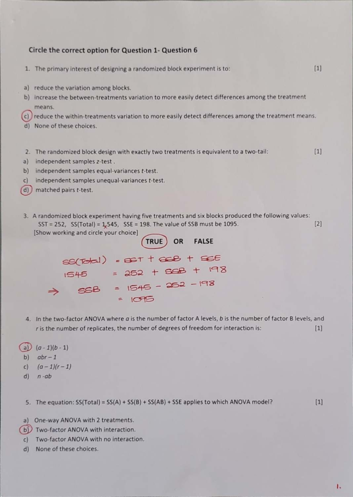 STAT140 Test 2 Solutions: Common Mistakes and Hypothesis Errors - Studocu