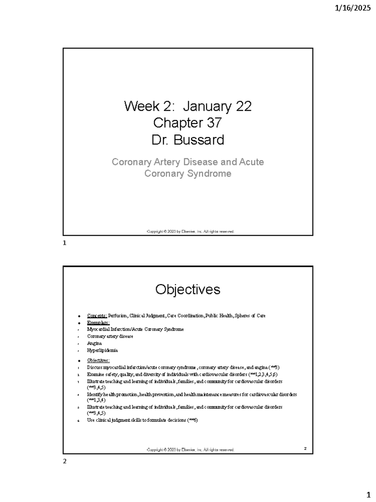ACS Overview: Key Management Strategies & Considerations (NURS 320 ...