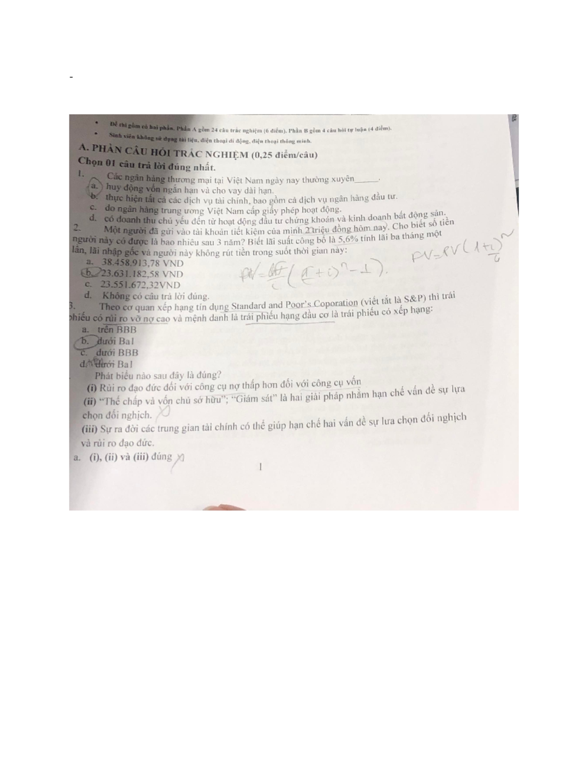 tom tat ly thuyet tai chinh - Lý thuyết tài chính - - Studocu