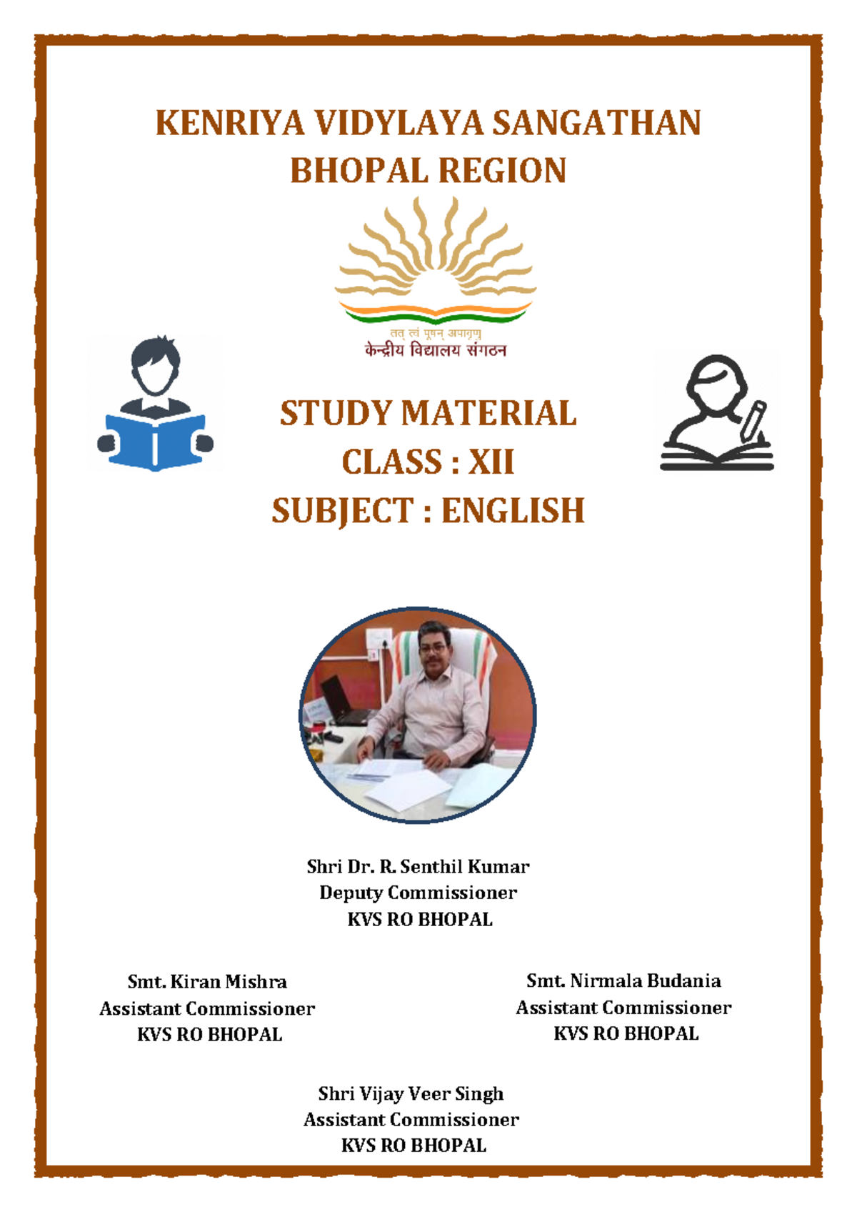XII English Study Material 2024-25 - KVS Bhopal Region - Studocu