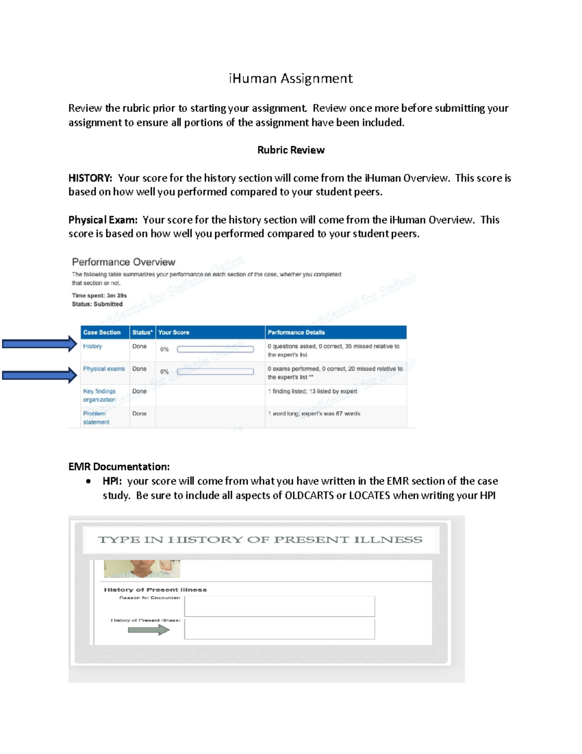iHuman Assignment Outline for Students: Key Components and Guidelines ...