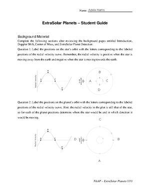 Lab 8 Eclipsing Binary Stars-DONE - Name: Eclipsing Binary Simulator – Student Guide Background ...