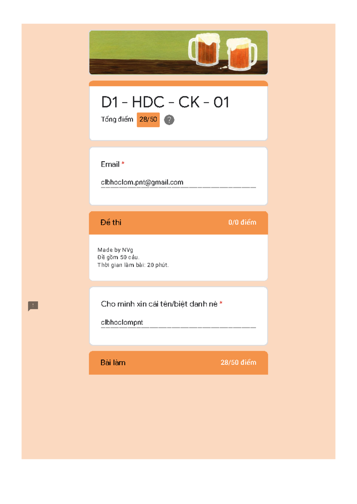 Đề thi cuối kỳ D2021 - Môn Hóa học cơ sở 2023 - Studocu