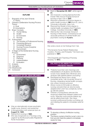 Josephine Paterson and Loretta Zderad - NURSING THEORIES & NURSING ...