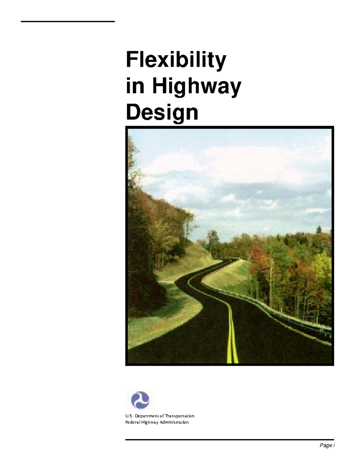 FHWA Guide: Flexibility in Highway Design for Community Values - Studocu