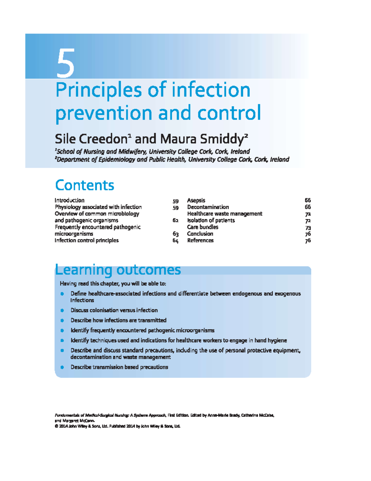 MS Principles: Infection Prevention and Control Overview - Studocu