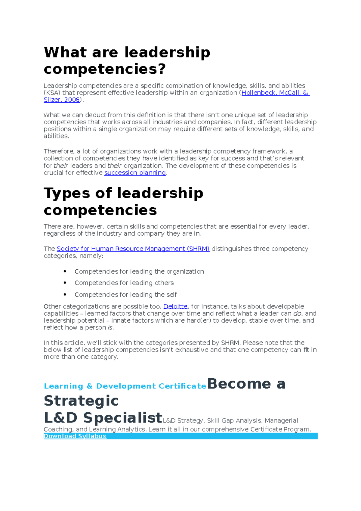Leadership Competencies: Understanding and Developing Effective Skills ...