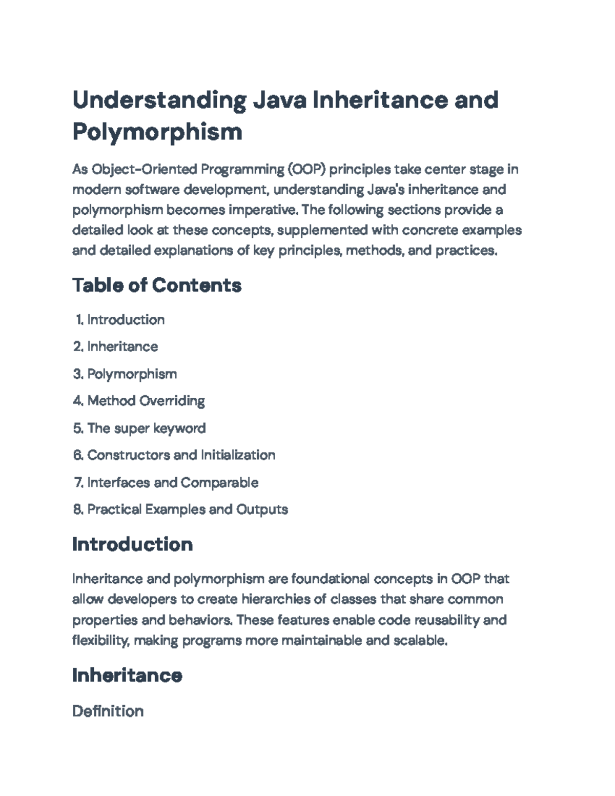 Java OOP Concepts: Understanding Inheritance & Polymorphism - Understanding Java Inheritance and ...