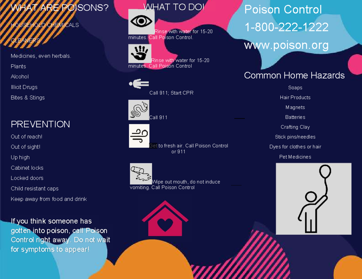 Poison PDF - Original Handout - WHAT ARE POISONS? HOUSEHOLD CHEMICALS ...