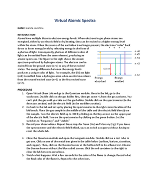 CHEM 105 Moles and Avogrado's Number Lab - NAME: Kenzie Hutchins ...