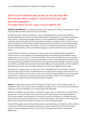 AC3.1, AC3.2, AC3 - Model Answer for WJEC Criminology Unit 1: Changing ...