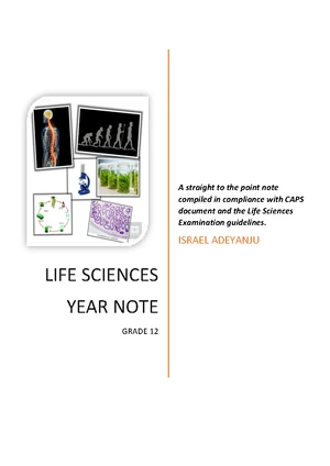 Understanding Life Sciences Study Guide for Grade 12 CAPS: Key Topics ...