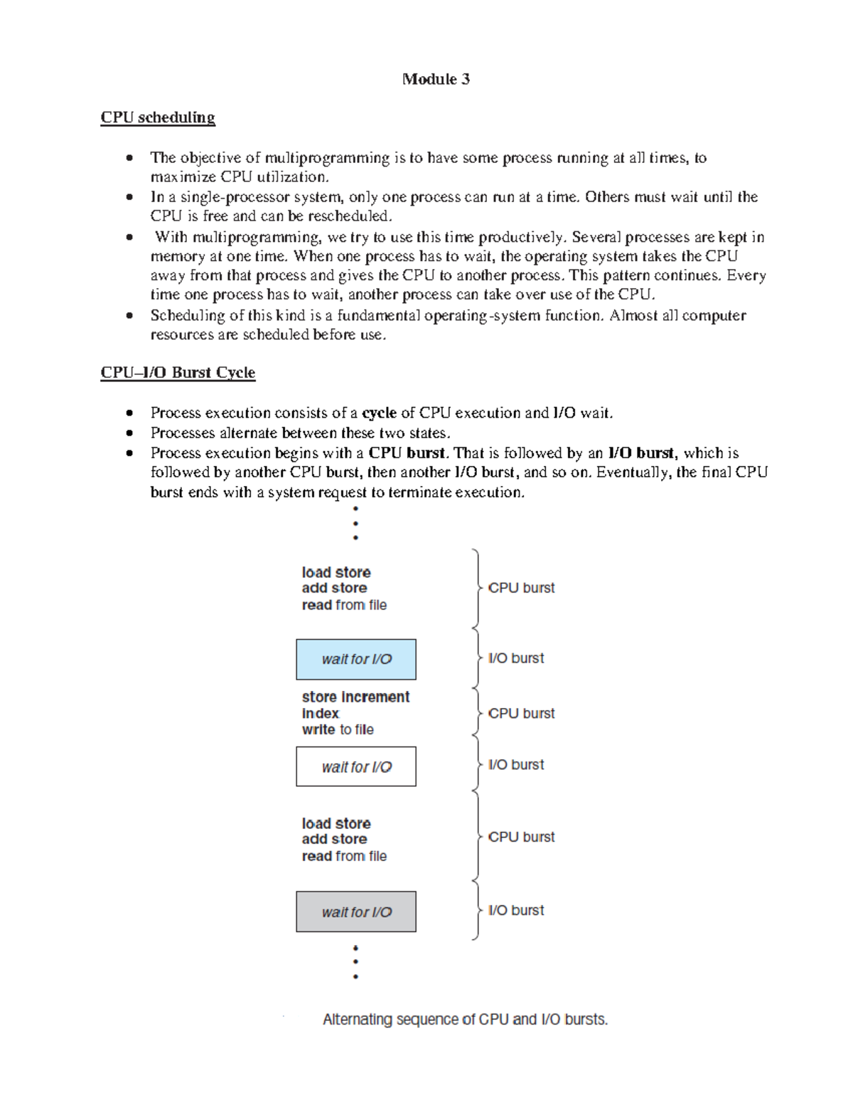 Os3rd - Module 3: CPU Scheduling and Process Synchronization Notes ...