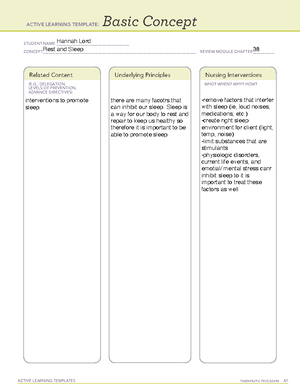 Discharge Teaching about ostomy care - ACTIVE LEARNING TEMPLATES ...