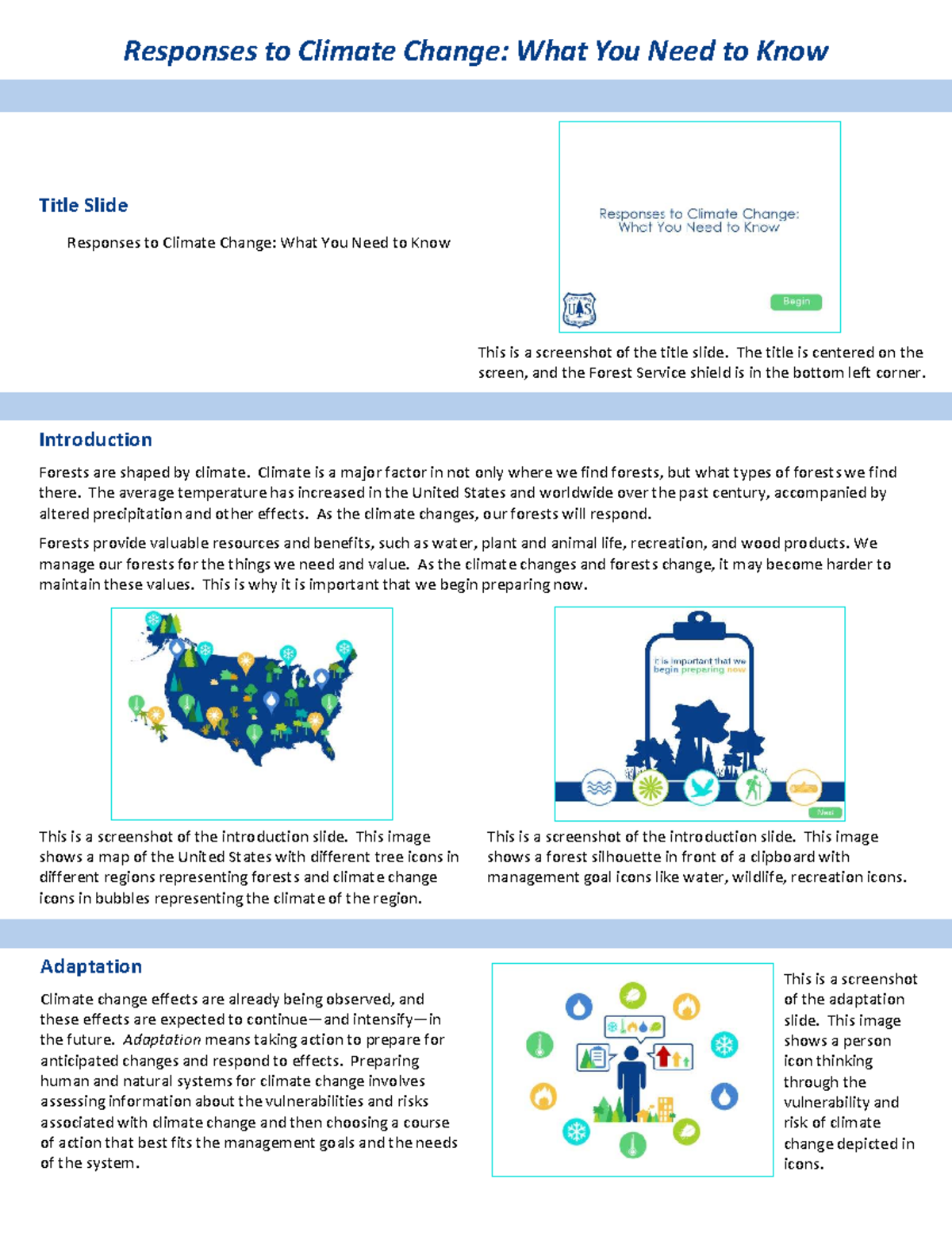 Responses to Climate Change: Adaptation Strategies Overview - Studocu