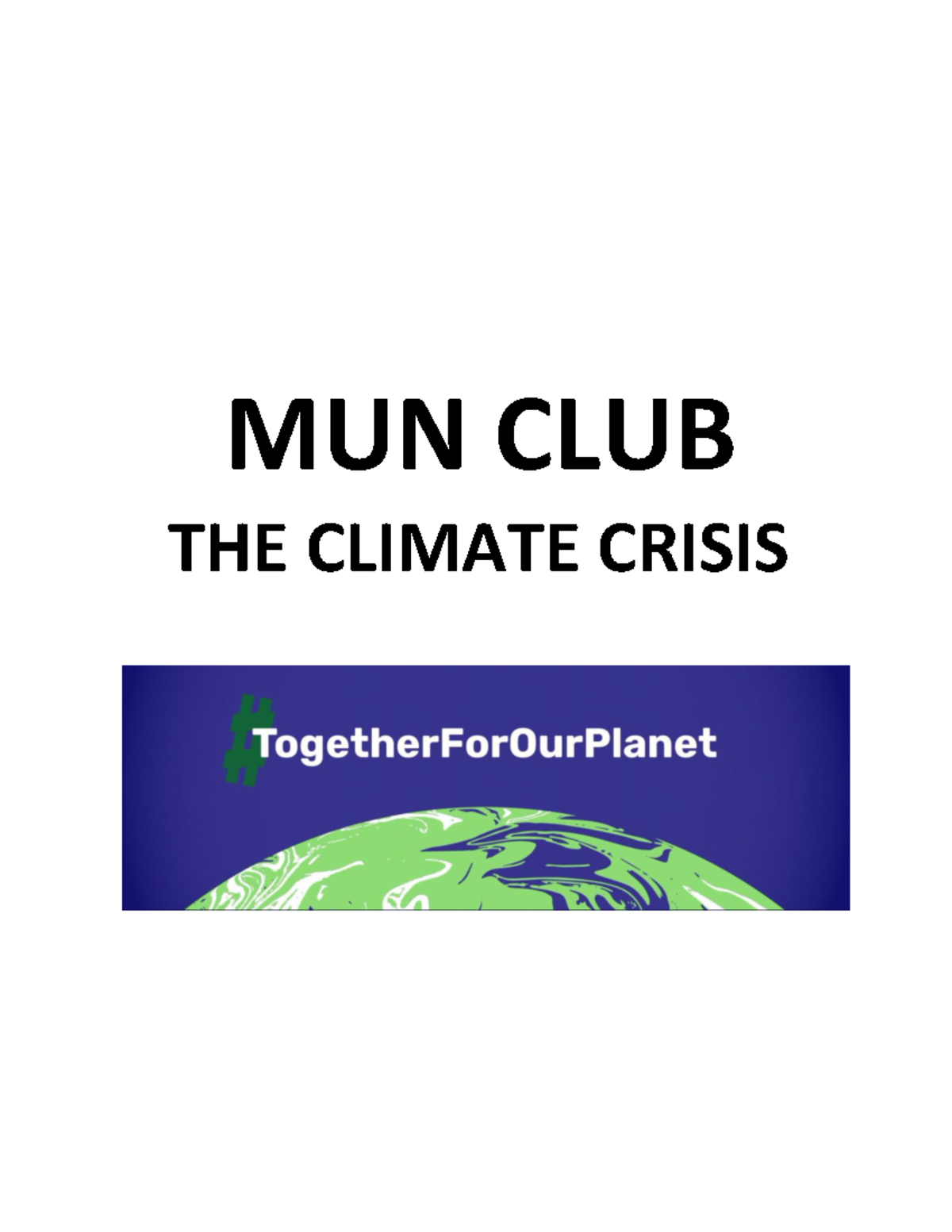 MUN CLUB Perde - english - MUN CLUB THE CLIMATE CRISIS ...