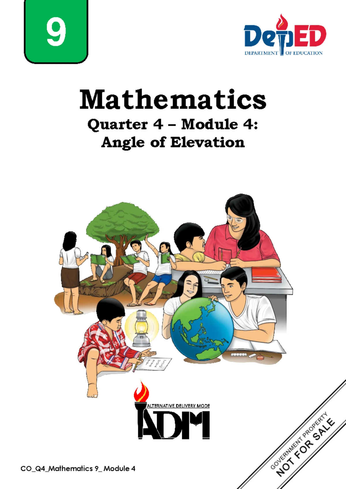 MATH9 Q4 MOD5 - Module 5: Angle of Depression - Mathematics Quarter 4 ...
