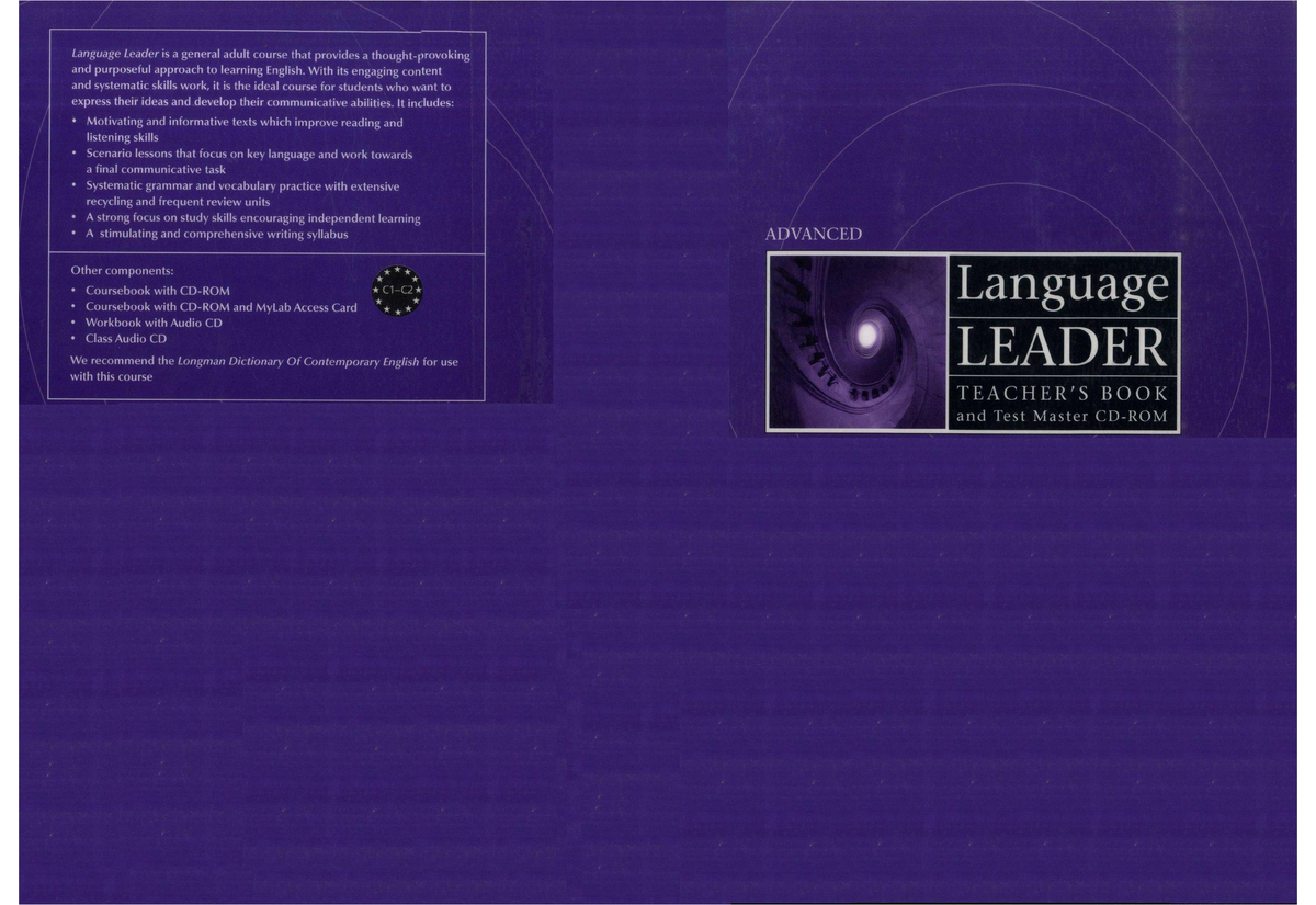 Language Leader: Advanced Teacher's Guide and Resources - Studocu