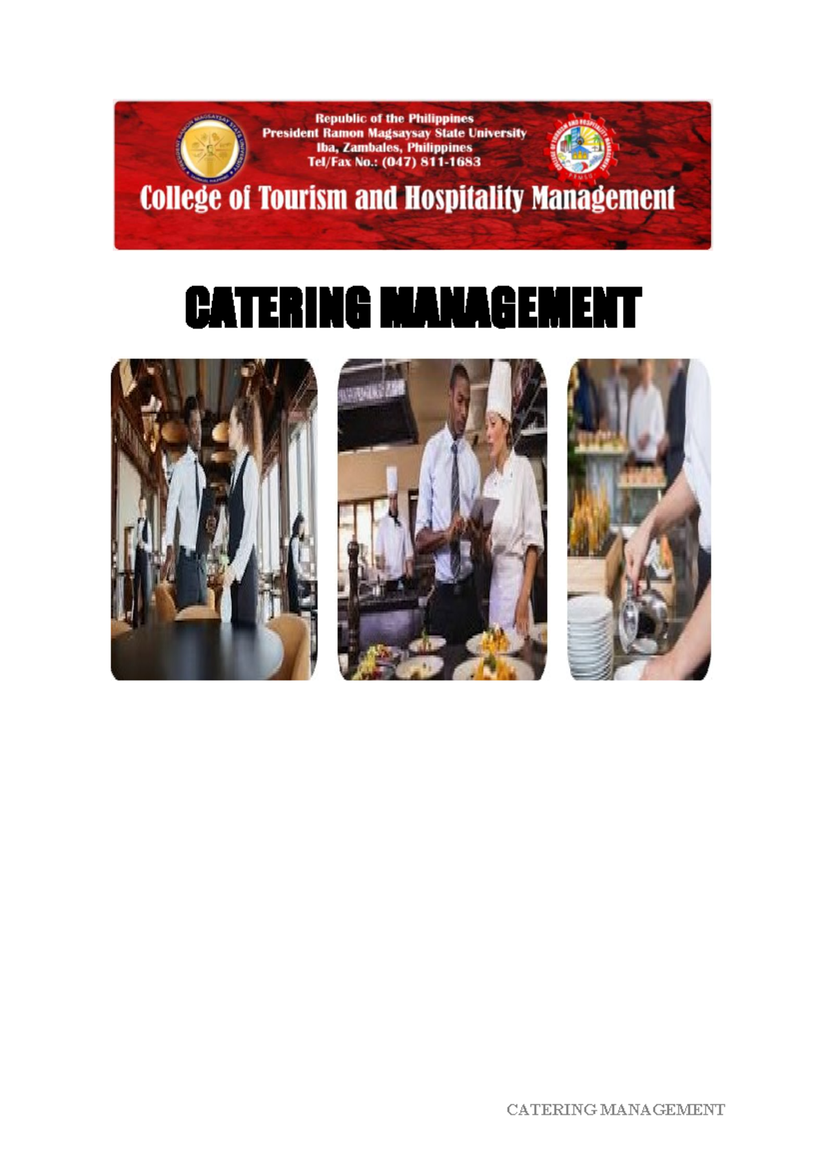 Catering Management HMPE 7: Chapter 3 - Food Service Development - Studocu