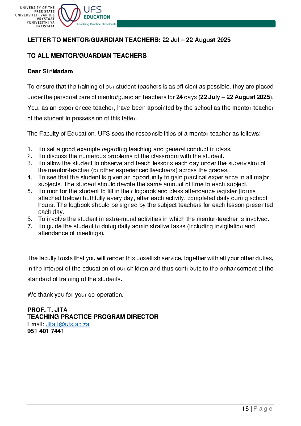Teaching Practice Program Guidelines & Lesson Observation Forms (B.Ed ...
