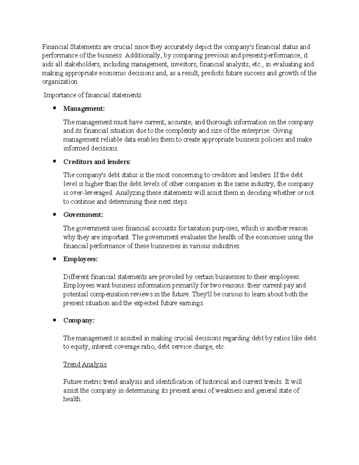 Portfolio-1 - Portfolio-1 - Financial Statements are crucial since they ...