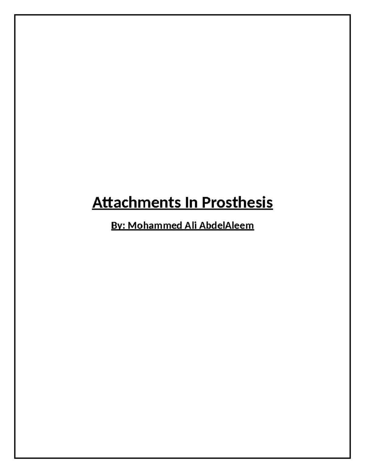 Attachments In Prosthesis - The choice of attachment depends on the ...