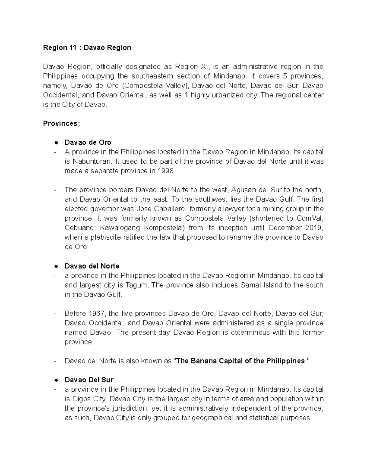 Title: Comprehensive Overview of Regions 11, 12, and 13 in the ...