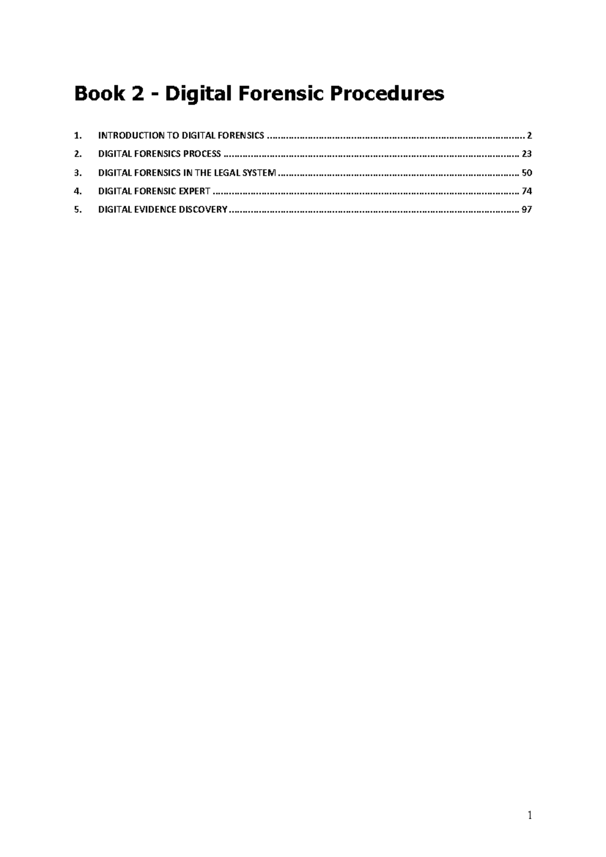FORC Book 2ON DIFGITAL FORENSICS - Book 2 - Digital Forensic Procedures ...