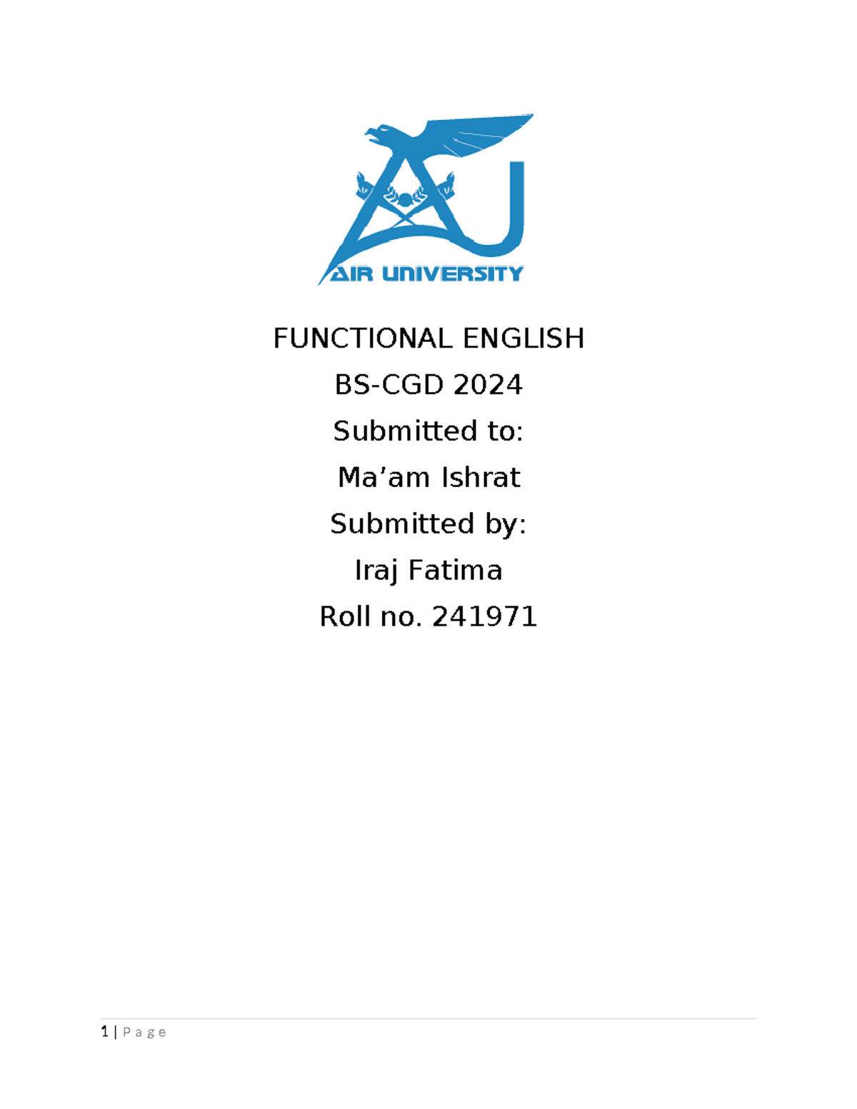 Functional English - Global Language Overview (BS-CGD 2024) - Studocu