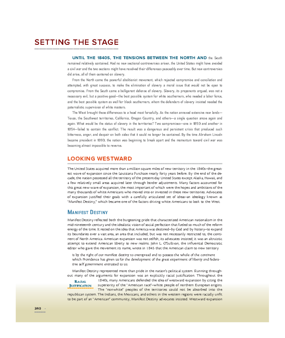 Sectional Conflict: The Compromise of 1850 in U.S. History - SETTING ...