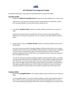 ACC 330 Module Two Income Assignment - Research all three cases using ...
