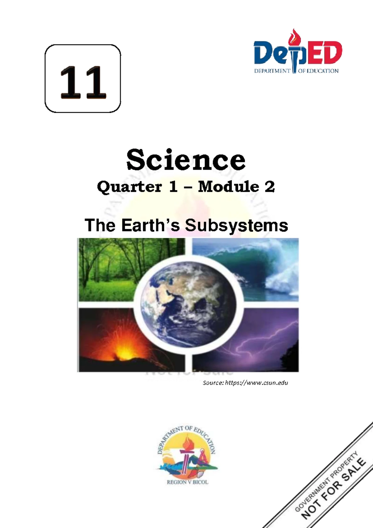 Grade 11 Pre-test-Earth and Life Science - Republic of the Philippines ...