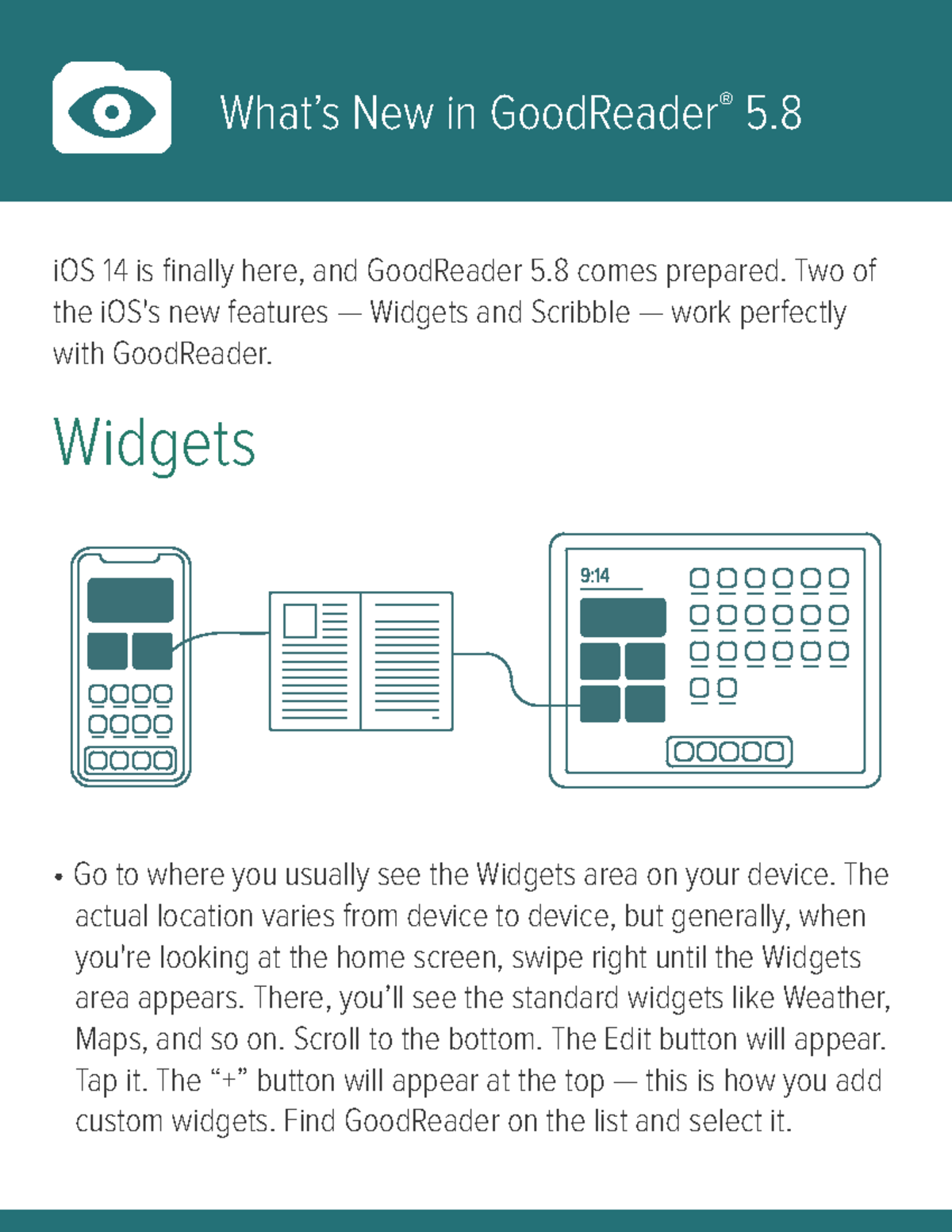 What's New in Good Reader 5 - What’s New in GoodReaderfi 5. iOS 14 is ...