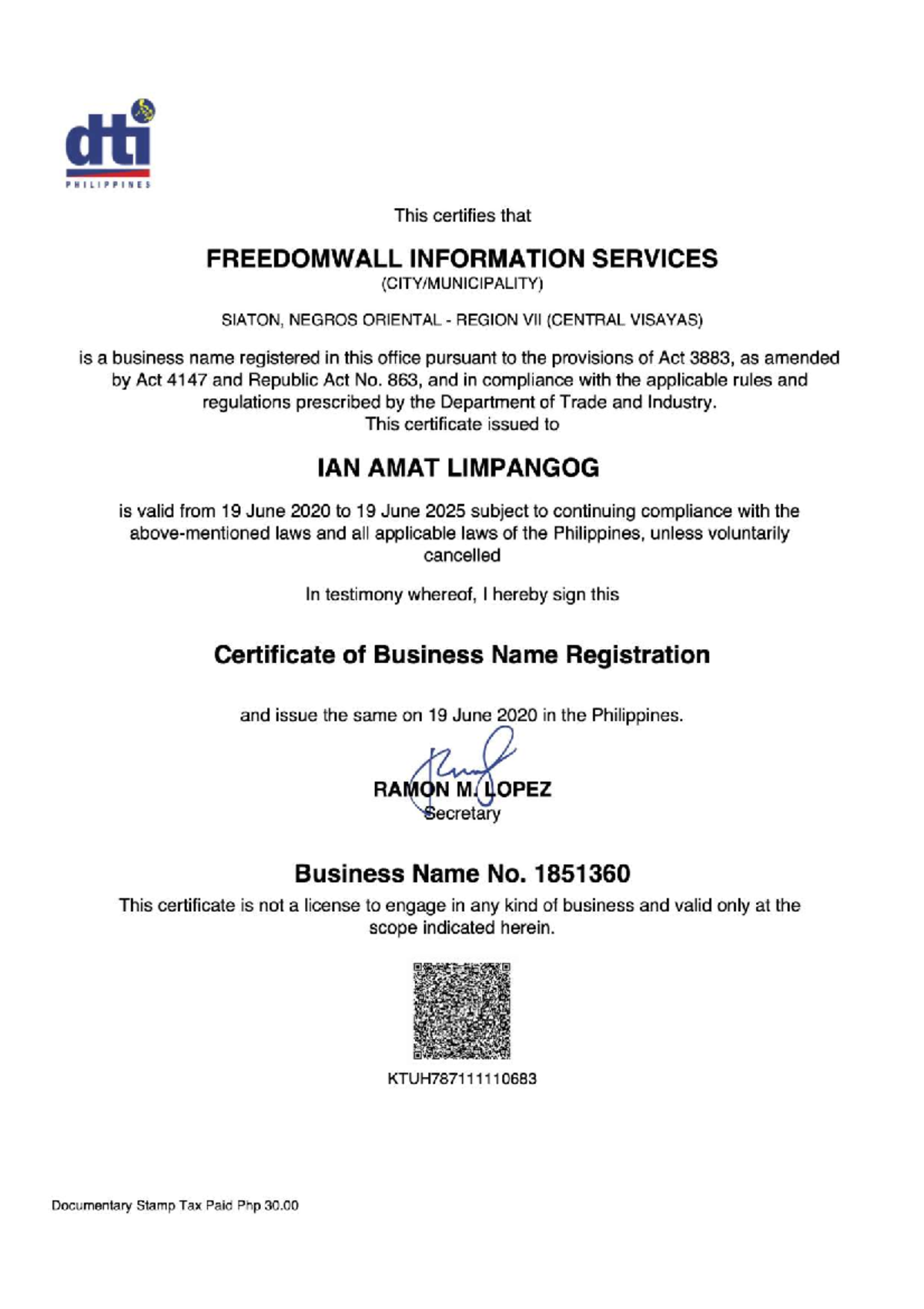 dti permit sample - Management Accounting Internship - Studocu