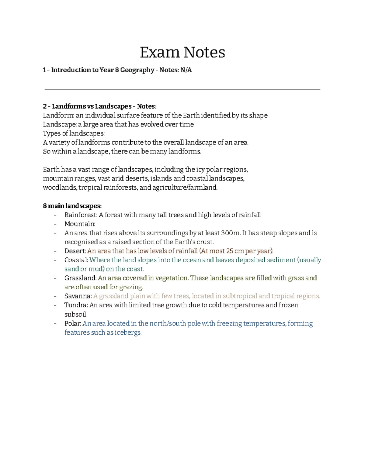 Year 9 Geography Skills Booklet: Maps, Climate & Topographic Skills ...