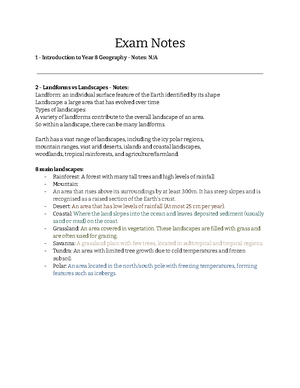 Geography Summary & Key Concepts for Understanding Environments - Studocu