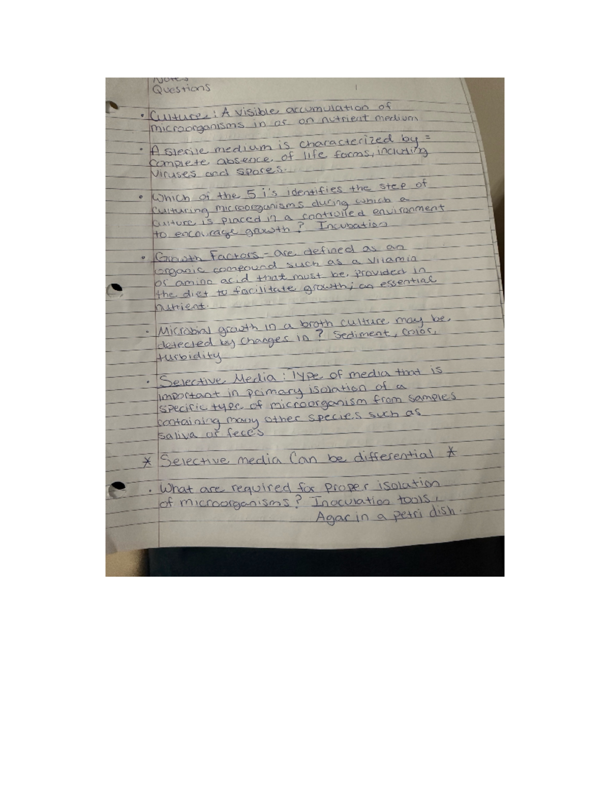 Microbiology Notes: Chapter 3 Homework on Culturing Microorganisms ...