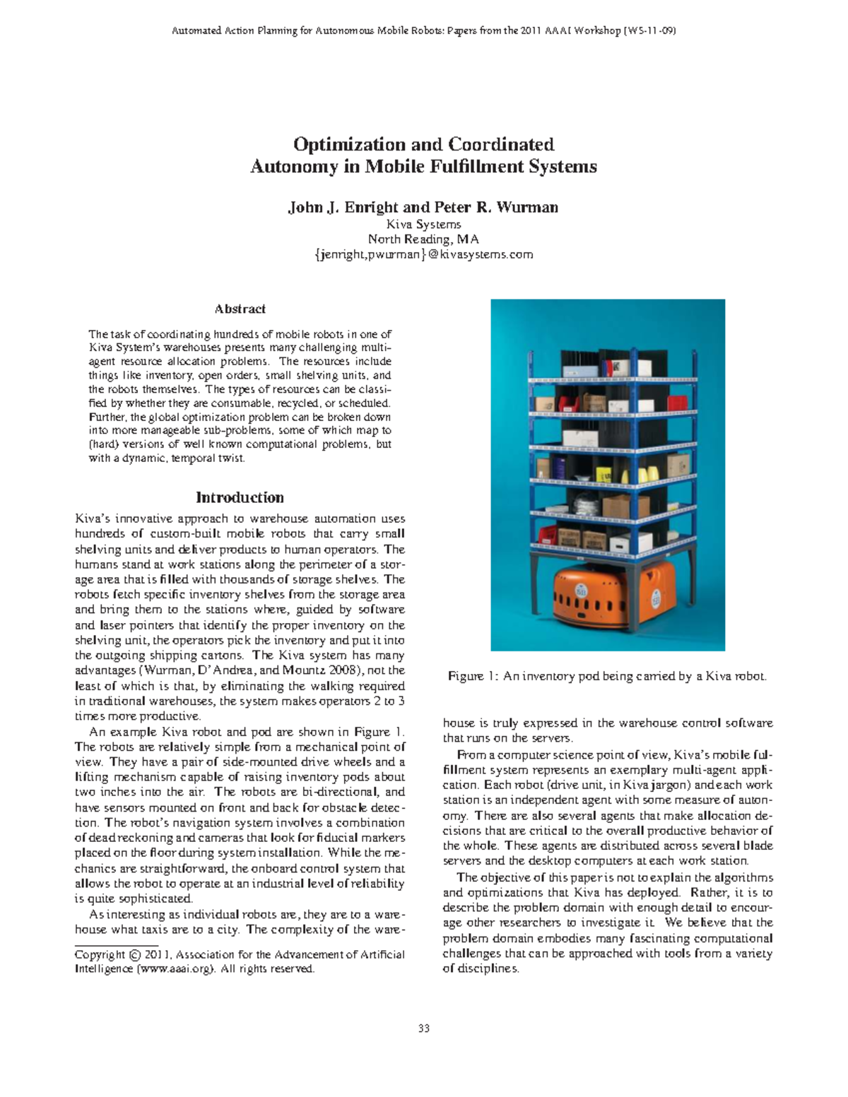 Automated Action Planning for Autonomous Mobile Robots: Insights from ...
