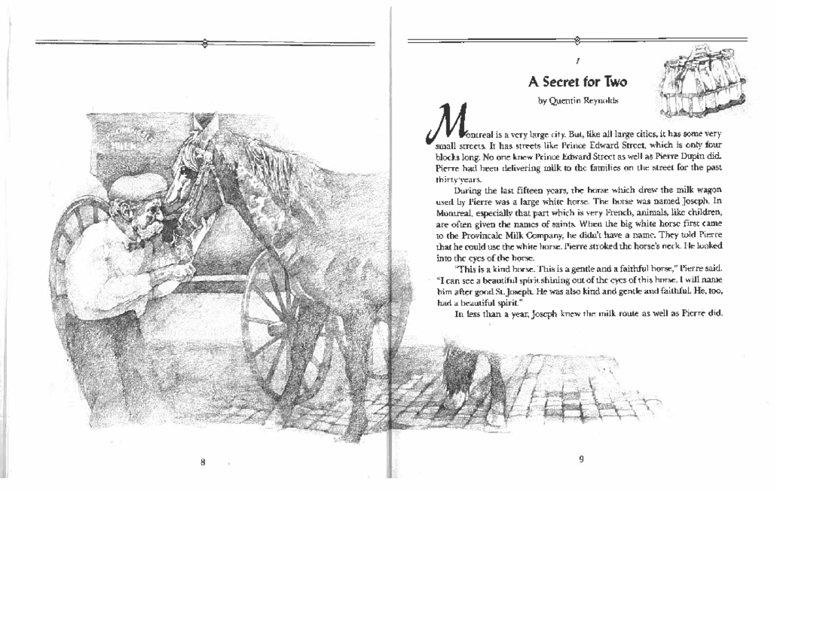 Chapter Analysis: The Secret of Two Friends - A Milkman’s Tale - Studocu